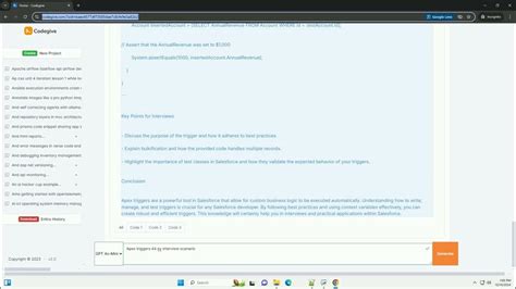 Apex Triggers 44 Ey Interview Scenario Youtube