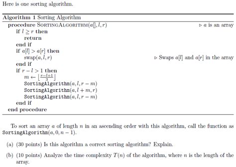 solved here is one sorting algorithm da is an array swaps