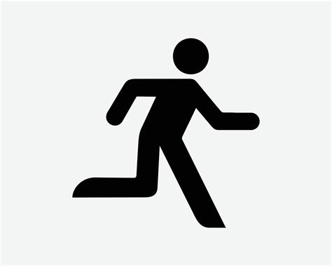 Man Running Sprinting Stick Figure Run Sprint Jog Jogging Black And Man Running Sprinting Stick Figure Run Sprint Jog Jogging Black And