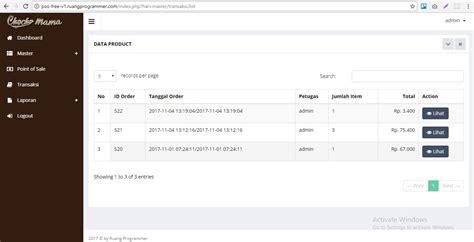 Aplikasi Penjualan Pos Point Of Sales Dengan Php Mysql Dan Bootstrap