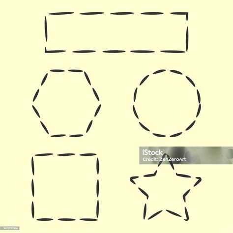 프레임 윤곽선 세트 손으로 그린 장식 낙서 잉크 스트로크 테두리 컬렉션 대시 라인 원 사각형 직사각형 삼각형 명함 레이블 웹
