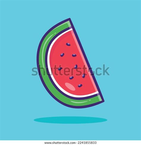 Water Melon Slice Vector Illustration Stock Vector Royalty Free 2241855833 Shutterstock
