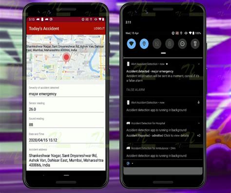 Accident Detection And Alert Android App Nevon Projects