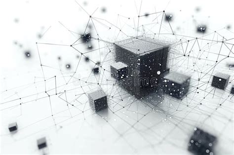 A Data Network Of Cube Connected A Small Neural Network Stock Illustration Illustration Of