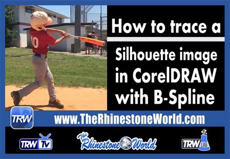 Trace Silhouette Of Image With CorelDRAW And B Spline Tool Coreldraw Corel Draw Tutorial