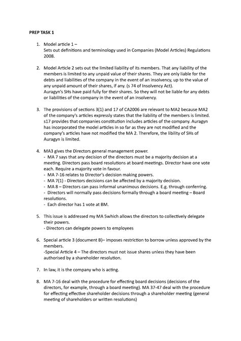 Ws 3 Lecture Notes Prep Task 1 Model Article 1 Sets Out Definitions