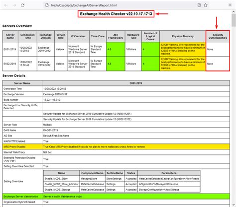 Exchange Server Health Checker Script Supports Vdir Ip Filtering Ali Tajran