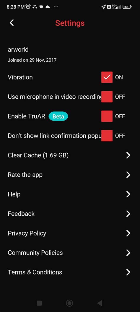 Profile Menu Vuexr Documentation