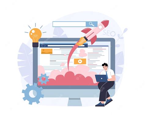 Premium Vector Seo Developer Concept Vector Illustration