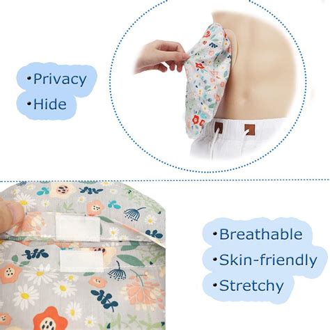 Stretchy Ostomy Support Garment 4 Pcs Set With Round Opening For Ileostomy Stoma Hxch