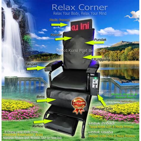 Jual Kursi Pijat Full Body Enak Nikmat Bisa Menghasilkan Uang Garansi Thn Relax Corner Kursi