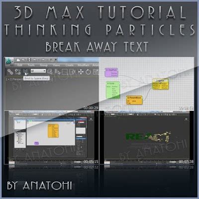 Ds Max And Thinking Particles Tutorial Break Away Text