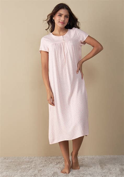 تسوقوا ثوب نوم بأكمام قصيرة وطبعات أزهار للنساء أونلاين سنتربوينت
