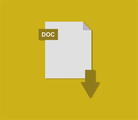 Premium Vector Doc File Download