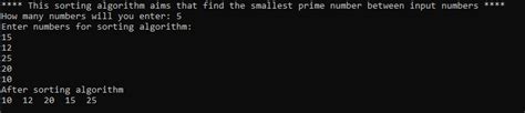 Github Vasseurrsorting By Smallest Prime Number Find Smallest Prime Number And Sort Numbers