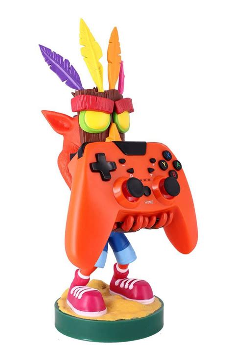 Crash Bandicoot Crash Aku Aku Cable Guys Controller Holder And Phone