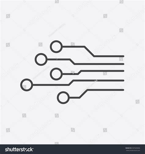 Circuit Board Icon Technology Scheme Symbol Stock Vector Royalty Free 587600006 Shutterstock