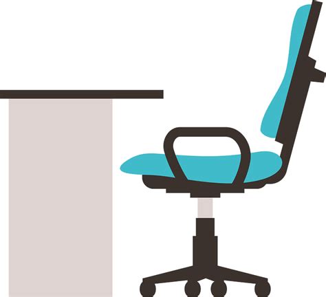 workplace side view free vector clipart images on