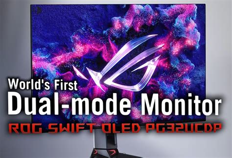 Asus Teases Rog Swift Pg32ucdp Oled 32 Dual Mode Gaming Monitor