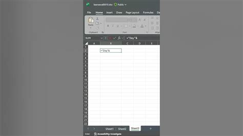 Auto Fill Days In Excel Excelforjob Excelhacks Exceltricks Learnexcel0810 Youtube