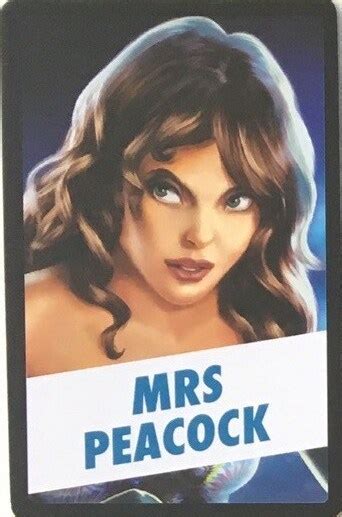 Mrs Peacock Clue Card