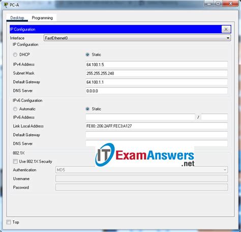 ENSA Version 7 00 Final PT Skills Assessment Exam PTSA Answers