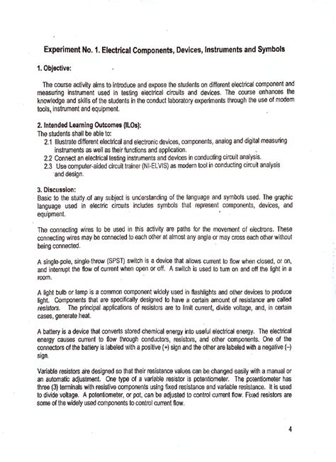 LAB Activity NOTES Electrical Circuits Lecture Studocu
