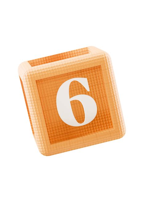 Colourful Numbered 3d Building Block Cube 43111073 Png