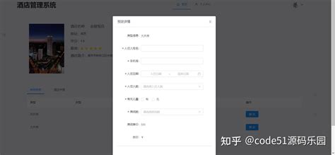 基于SSM SpringBoot MySQL VUE的酒店入住信息管理系统 附论文 知乎