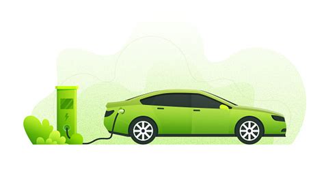 녹색 에너지 생태학 전기 자동차 개념 평면 디자인 벡터 일러스트 레이션 개발에 대한 스톡 벡터 아트 및 기타 이미지 개발 기업의 사회적책임 기후 변화 Istock