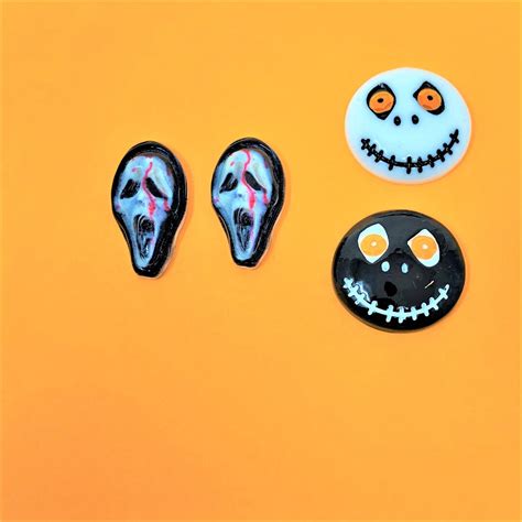 Jack Skellington Scary Miniature Halloween Decoration Flatback Embellishments Creepy