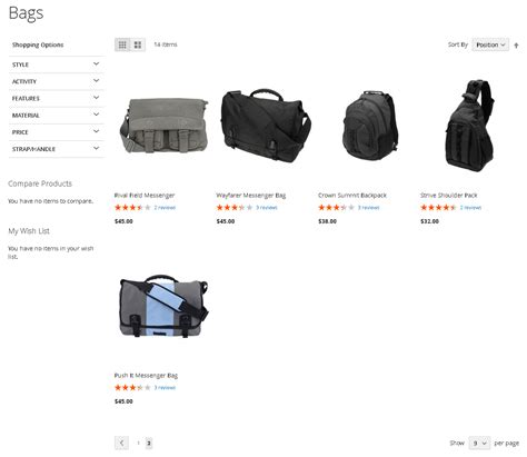 configure the pagination controls mageplaza
