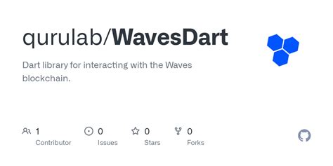Github Qurulabwavesdart Dart Library For Interacting With The Waves