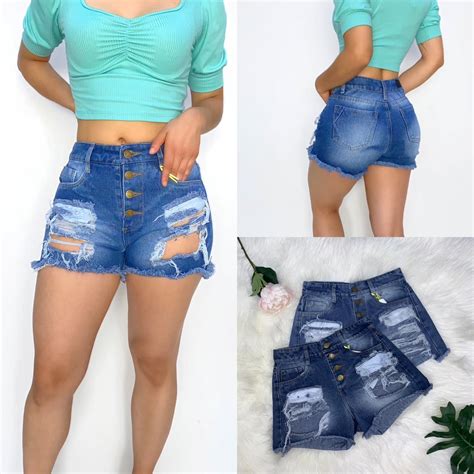 Short Corto Con Botones 0053 Sara Basics