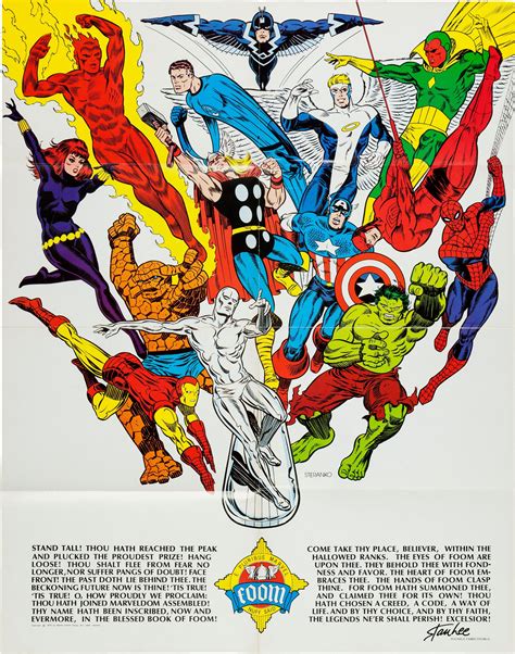 Foom Poster By Jim Steranko Marvel 1973 Memorabiliaposter Lot