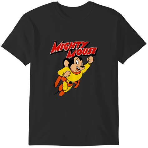 Mighty Mouse With Logo T Shirts Sold By Nariko Communicator Sku