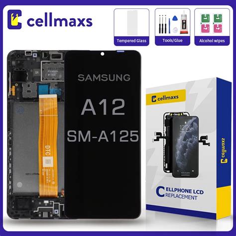 For Samsung Galaxy A12 A125 Lcd Touch Screen Replacement With Frame Shopee Philippines