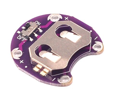 Cr2032 Lilypad Coin Cell Battery Holder Module Smartqat
