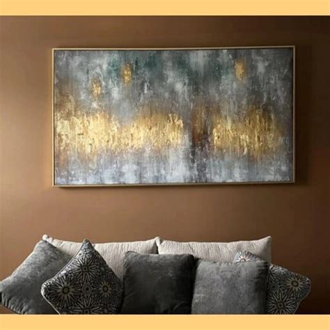 خرید و قیمت تابلوی نقاشی دکوراتیو روی بوم طلایی و مشکی برجسته مینیمال