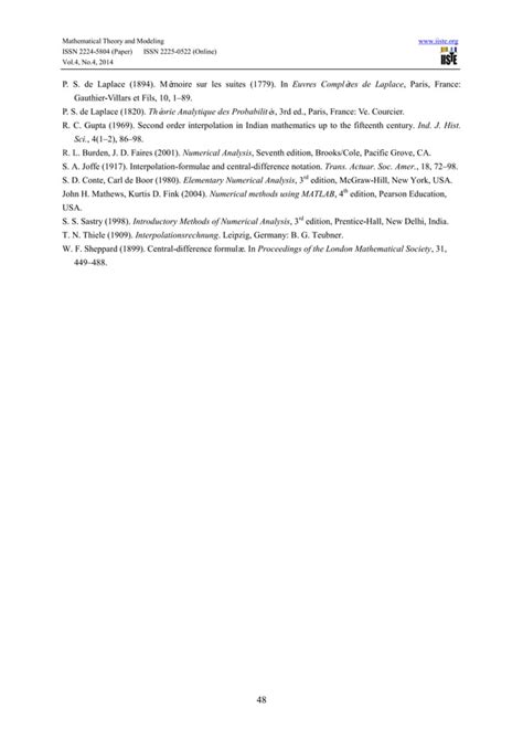 A New Proposed Formula For Interpolation And Comparison Pdf A New Proposed Formula For Interpolation And Comparison Pdf