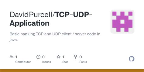 Github Davidpurcelltcp Udp Application Basic Banking Tcp And Udp Client Server Code In Java