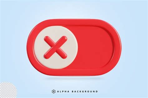 3d Toggle Switch Off Button Icon Graphic By Crop3dbusiness · Creative Fabrica