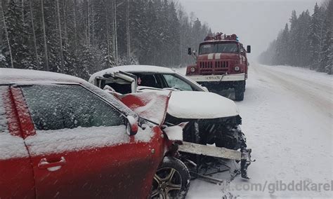 Два смертельных ДТП на трассах в Карелии погибли женщина и мужчина