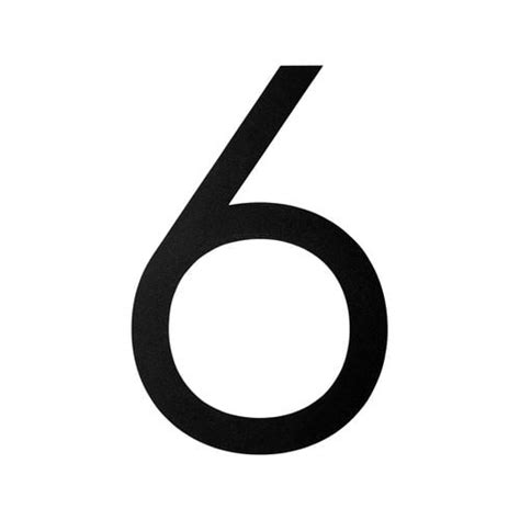 Sandleford 400mm Black Matte Gilroy Numeral 6 Bunnings Australia