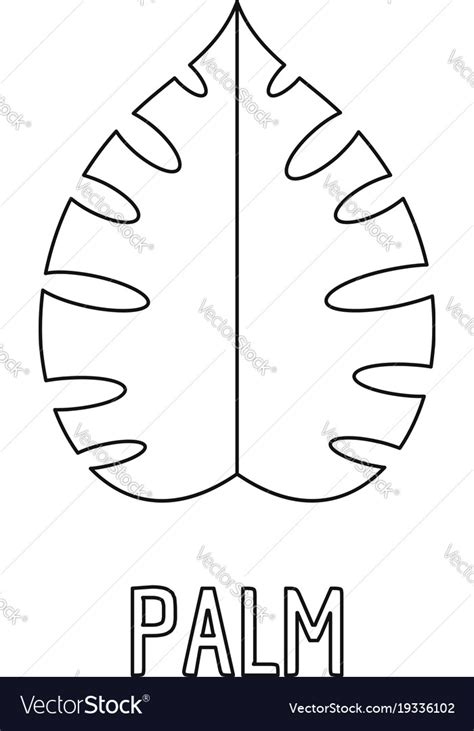 Palm Leaf Template