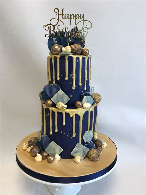 Blue Birthday Cake For Men