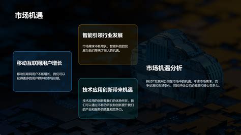 蓝色it互联网商业计划书ppt模板 Islide