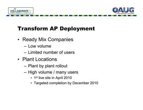 Invoice And Payment Automation For Oracle Ebs Bottomline And Buzzi At Collaborate 10 Pdf