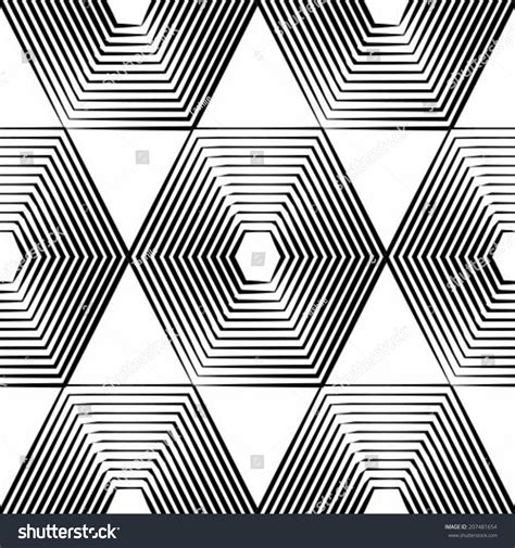 Hexagons Texture Seamless Geometric Pattern Vector Stock Vector Royalty Free 207481654