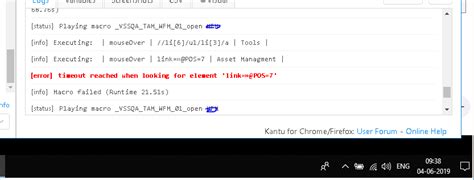 kantu scripts are throwing error while running them in new version ui